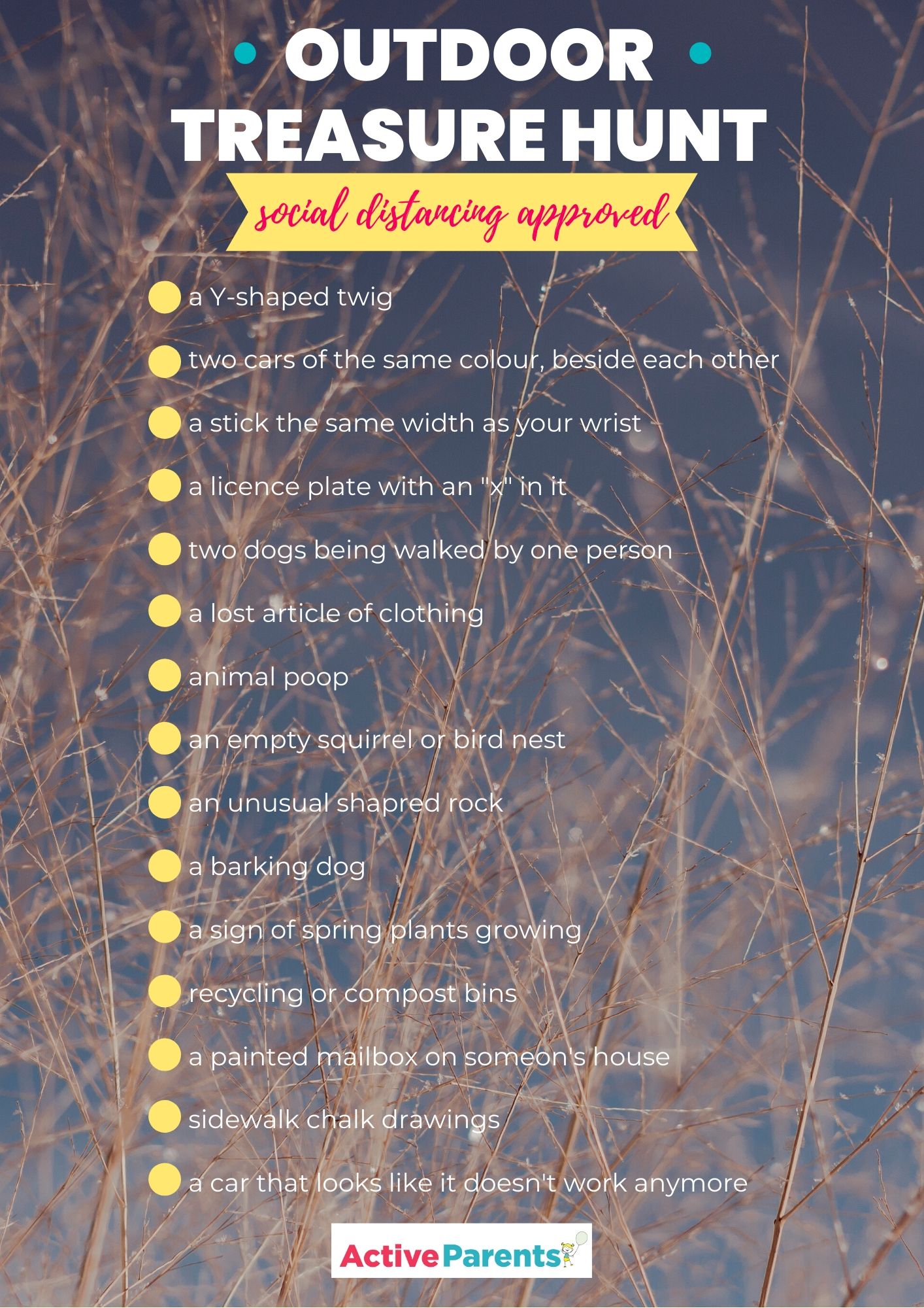 Outdoor Scavenger Hunts for Kids – Active Parents