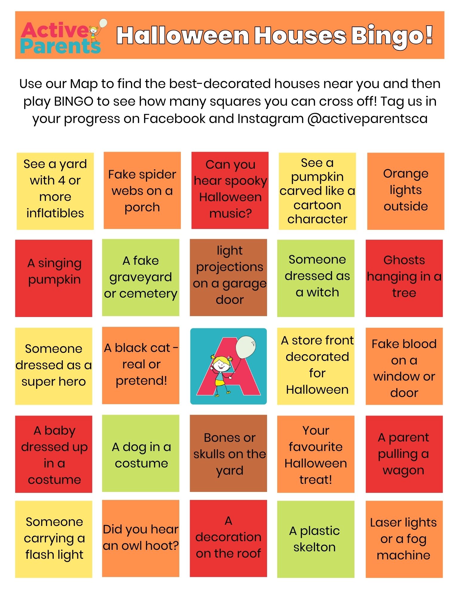 Halloween Decorations Bingo! – Active Parents